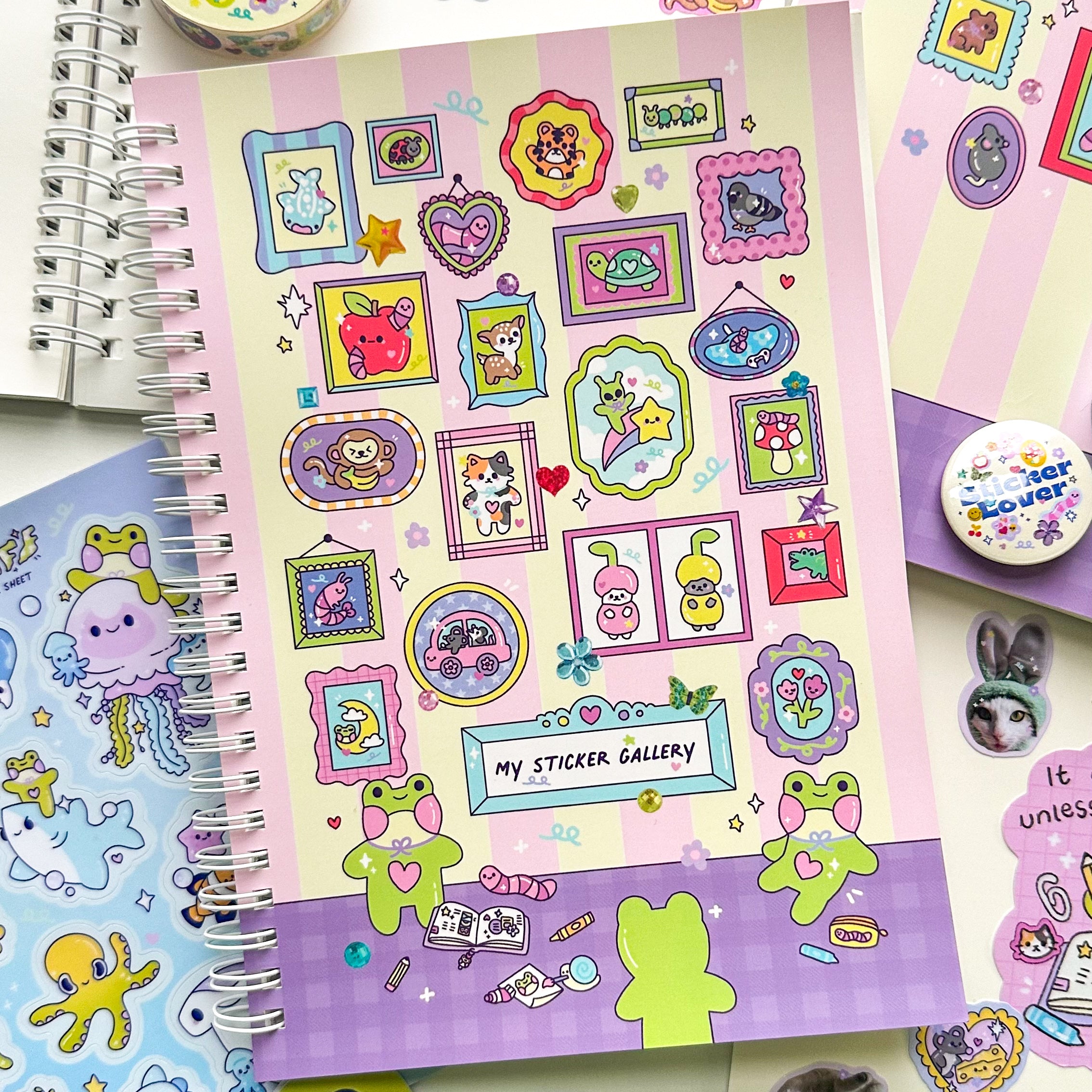 Reusable Sticker Book – Sun Puff